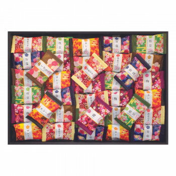 快適なライフスタイルにぴったりのおかきギフト梅、旨塩、海老マヨ、枝豆、カレー、ごぼう。6種類の個性的な味と定番の味をベストバランスで詰め合わせました。華やかな加賀友禅風の化粧箱は紙製なので、缶に比べ廃棄の手間が少なく、おかきはチャック付きの...