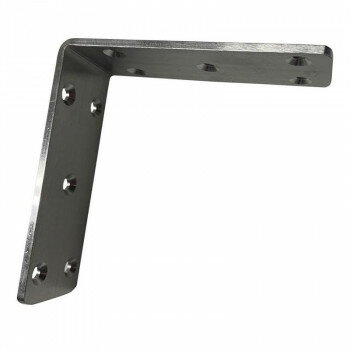 DIYで大活躍!ステンレス製のブラケットです。※北海道・沖縄・離島は別途送料がかかります。サイズ90×90mm個装サイズ：9×9×4cm重量個装重量：100g素材・材質SUS304仕様●仕上/ヘアライン仕上げ ●加工/片面皿くり加工 ●板厚...