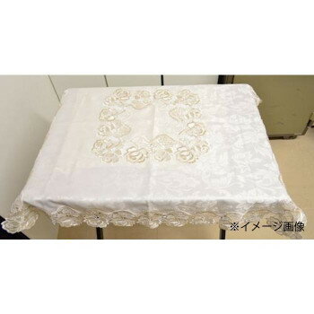 華やかでオシャレなテーブルクロスジャガード織に繊細なローズレースのテーブルクロスです。ホワイトとベージュの2色の組み合わせの気品ある豪華さです。※タンブラー乾燥機、漂白剤の使用はお避け下さい。※他の物と分けて洗ってください。※洗濯後は形を整...