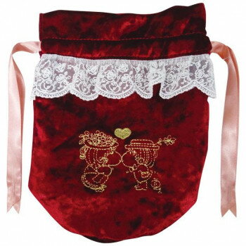 おすすめ水森亜土のベロア素材の巾着です。亜土ちゃんのイラストをデザインしたオリジナルレースもポイント。サイズW12×H23cm個装サイズ：22.7×19.7×2.6cm重量78g個装重量：80g素材・材質綿ポリエステル生産国中国fk094i...