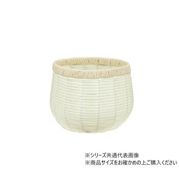 大きめのリムが特徴的ポリエチレン素材とペーパー素材の組み合わせで、カジュアルも上品な雰囲気も自由自在になります。※水濡れや強く擦れた場合など、色落ちや色移りすることがあります。サイズΦ27×21cm個装サイズ：27×27×21cm重量個装重...
