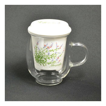 ひとり気ままなティータイムに!ガラスのマグカップに陶磁器の茶こしと蓋をセットしました。茶こしは底部が三つ脚になっており、マグカップに茶こしの脚を引っ掛け、熱いお茶の湯切りをすることができます。蓋は裏返すと茶こし受けとしてもご使用いただけます...