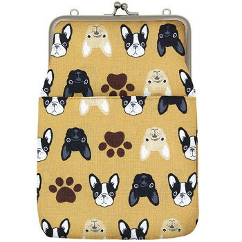 大人気!がま口2WAYショルダーバッグスマホだけでなくデジカメやメガネ、コスメなどこまごまも収納。2WAYでマルチに使えてとっても便利。ストラップ付きで手提げに。長いひもに付け替えてショルダーにしてお出かけに。外側にポケットがついて必要なも...