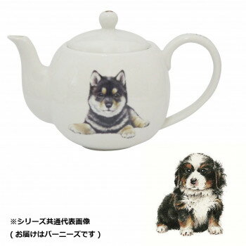 犬のイラストが描かれている丸形ポット緑茶も紅茶もOK。ステンレス茶こし付のポットです。ご自分用、プレゼントにもおすすめのかわいい丸型ポットです。サイズ縦11.0cm、横19.5cm、高さ11.5cm個装サイズ：14×17×12cm重量約35...