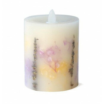 おすすめフレームレスフリッカーキャンドルのフラワーシリーズ。フェイクのボタニカルキャンドルとして完成度が高く、ドライフラワーのレイアウトがとても綺麗です。本物のキャンドルの中をくり抜いてLEDが仕込まれています。キャンドル自体が淡く発光する...