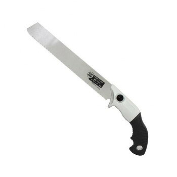 おすすめ農業資材のゴミ解体に使用できる、のこぎり。特殊衝撃焼入れにより切味と長寿命を実現しました。無電解ニッケルメッキで錆びにくいのも特徴です。サイズ個装サイズ：41.6×8.0×2.8cm重量個装重量：150g素材・材質無電解ニッケルメッ...