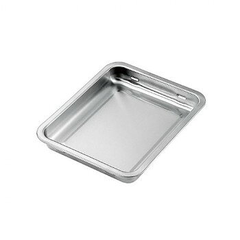 金属加工のまち、燕で作られたステンレスバット下ごしらえから盛り付け、食材の一時置きまで幅広く使えるステンレス製バット です。サイズ約252×205×H35mm(底サイズ:約210×170mm)、厚み0.6mm個装サイズ：5.3×26.5×2...