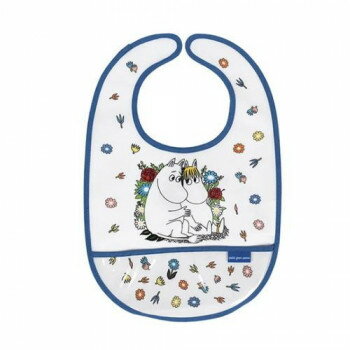 カラフルでかわいらしいスタイは防水性があるため、さっと拭いて掃除ができます。マジックテープで止めることができるので、付けるのも簡単。ポケットがついているので、パンくずなど食べ物が落ちてしまっても安心です。※火気に近づけないで下さい。※プリン...