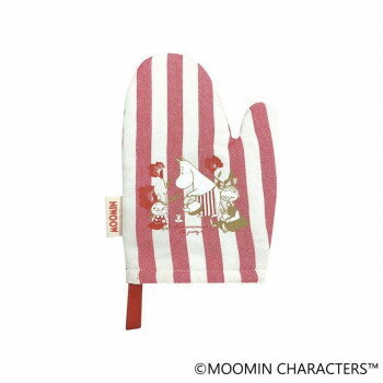おすすめ赤いお花に囲まれたムーミンママのイラストをあしらったミトンは心くすぐる上品なデザインです。ムーミンママとお揃いのボーダーのミトンで一緒にお料理を楽しもう。サイズ約H27cm×W20cm個装サイズ：3×28×21cm重量個装重量：20...
