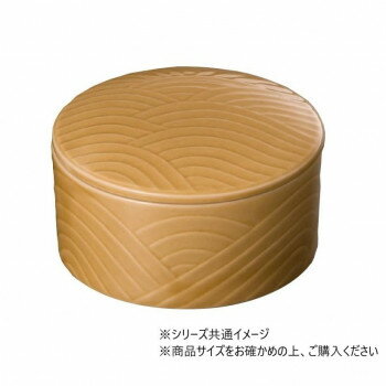 おすすめ波文様と和が織りなす実用性の高い蓋物。おかずの盛り付けやお菓子入れ、そのまま保存容器としてもお使いいただけます。サイズφ110×50mm個装サイズ：12.0×12.0×6.0cm重量310g個装重量：410g素材・材質磁器仕様食洗機...