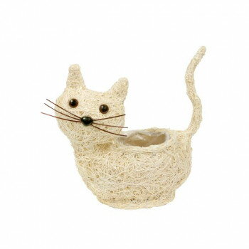 しっぽがチャームポイント香箱座りでリラックスモードなねこちゃん。針金で曲がるごきげんしっぽがチャームポイントです。※水濡れや強く擦れた場合など色移りすうることがあります。サイズ27×12×H23cm個装サイズ：12×27×23cm重量個装重...