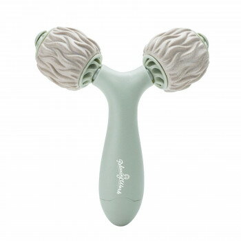 まるで手のひらのようなむぎゅっと感挟んでむぎゅ〜っと、ご自愛タイム。オイルやクリームをつけた肌にも使えます。吸いつくようなもちもち素材のローラーです。手にフィットするエッググリップです。サイズ長さ約17×幅15cm(ローラー 直径約5cm)...