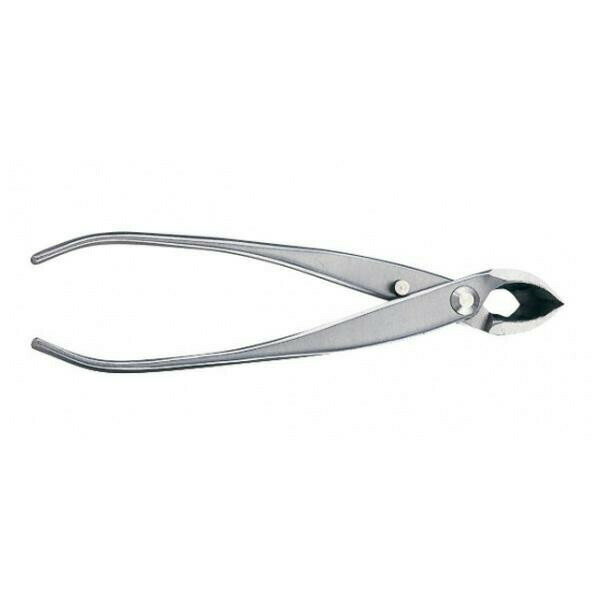 盆栽用の道具!幹から出た枝を元から切り取る場合にお使いください。切り口はえぐった状態になり巻き込みが早くなります。7mm以下の生木でご使用ください。サビに強いステンレス製です。サイズ全長:180mm個装サイズ：18×10×3cm重量120g...