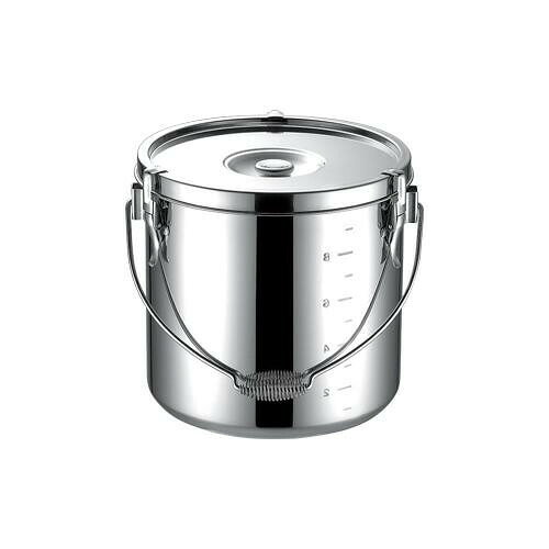 厨房・給食設備の運搬容器の定番。シリコンゴムパッキンにより密閉性に優れています。プッシュ式蓋構造により蓋が吸い付くように密閉してもプッシュして空気をいれることにより簡単に取り外せます。サイズ内径:180、深さ:180mm個装サイズ：21.5...