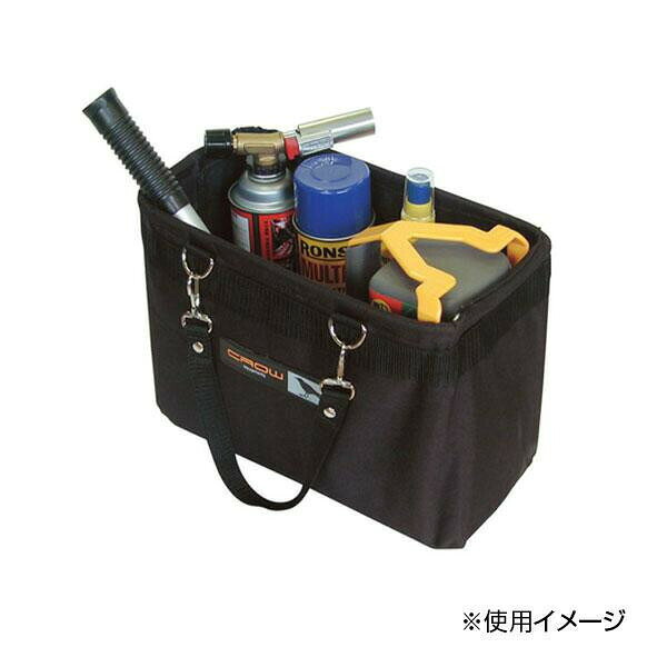 強さと機能性をカタチに!工具や園芸用具の収納や運搬など、様々な用途にお使いいただけます。サイズH200×W300×D150mm個装サイズ：34×20×3.5cm重量552g個装重量：570g素材・材質ポリエステル、PP、ウレタン、スチール生...