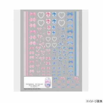 ネイルシールでおしゃれを楽しもう!シフォン・サテン・チェックのリボンを色々なデザインに使えるよう、多様なテイストとサイズを詰め込みました。ライン状のシフォンリボンは重ねてレースアップにしたり、チェックやストライプにも使える万能リボン。小さな...