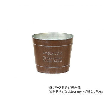 ヴィンテージな雰囲気に正面にはシンプルなエンボスロゴです。ざらっとした質感とサビ加工でヴィンテージな雰囲気があります。サイズΦ18.5×15cm個装サイズ：18.5×18.5×15cm重量個装重量：220g素材・材質ブリキ仕様ライナー付き生...