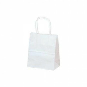 おすすめ衣料・雑貨屋など幅広く利用される、最もベーシックな無地の手提げバッグです。あらゆるシーンに利用できる定番の白無地。表面に艶のある片艶晒クラフト素材。お菓子や化粧品などの小物を入れるのに適したスモールサイズ。サイズ幅180×マチ100...