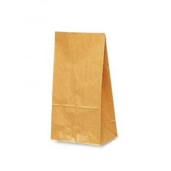 汎用性の高いナチュラルなクラフト無地持ち手の無い角底袋です。菓子、衣料品、雑貨店向け。サイズ巾150×マチ90×丈280mm個装サイズ：20×8×39cm重量個装重量：500g素材・材質未晒セット内容100枚生産国日本fk094igrjs