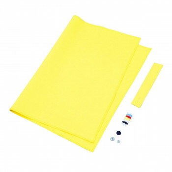 基礎縫い2WAYキットファイルカバー(A4)と、箸入れ付きのランチョンマットが製作できるキット。サイズ生地:約390×545mm、ボタンホール付別布:約30×170mm、ボタン:φ約15mm(黒、4つ穴)、手縫い糸:巻1.4m、スナップボタ...