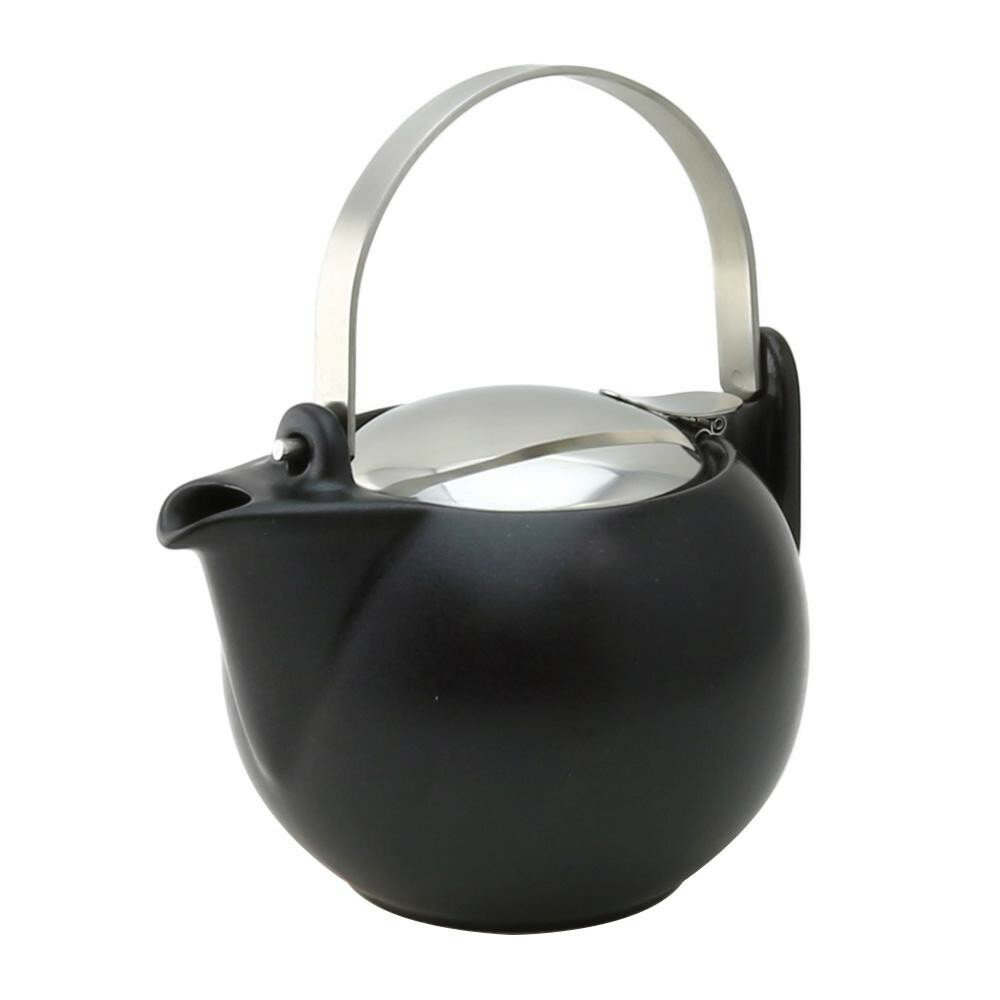 スタイリッシュなティーポットです。丸いフォルムと落ち着いたカラーの、おしゃれなティーポットです。サイズW110×D152×H164mm個装サイズ：13.4×11.4×11.3cm重量約445g個装重量：495g素材・材質陶器仕様容量:450...