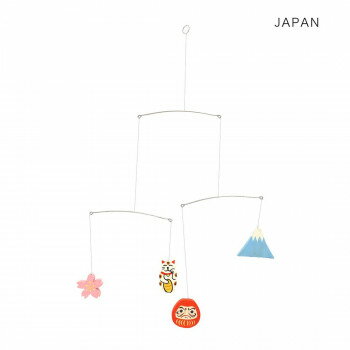 おすすめ立体的なオブジェがついたモビールです。日本モチーフの可愛いデザイン!天井にぶら下げるとゆらゆら動いて楽しめます!サイズ約TH40cm個装サイズ：30×20×10cm重量個装重量：500g生産国フィリピンfk094igrjs
