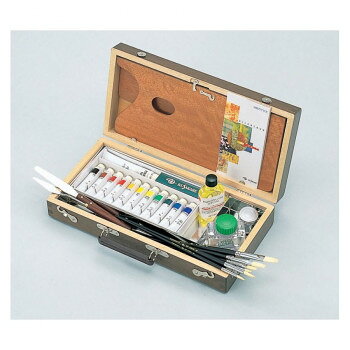 おすすめあこがれの油絵具セットといえば「木箱セット」。油絵を描くときに必要な道具類が一式揃っていますので、キャンバスを用意すればすぐに描き始められるセットです。初めての方も簡単にスタートできる手引きも入っています。サイズ221×405×99...