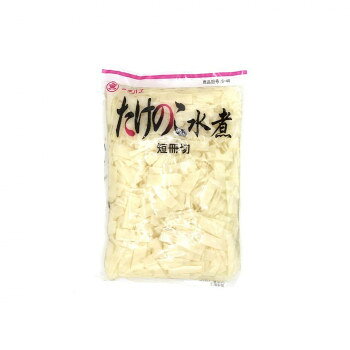 竹の子短冊切水煮歯ごたえ良く仕上げました。茶碗蒸し・煮物・炒め物・揚げ物など様々な料理に幅広くご利用いただけます。内容量1kgサイズ約3×15×40mm(1切あたり)個装サイズ：41×29×21cm重量個装重量：16000g成分pH調整剤仕...