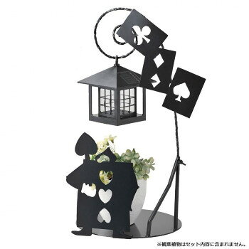 置くだけでアリスの幻想的な世界を演出するLEDソーラーライト!!アリスのキャラクターがシルエットデザインのソーラーライトになりました。光センサー付きで、暗くなると自動で点灯します。サイズ(約)W30×L25×H51.5cm個装サイズ：35....