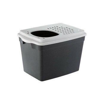 猫砂が飛び散らないからお掃除もラクラクイタリアferplast社製、猫ちゃんのトイレです。猫ちゃんは、狭い所と登ったり、潜ったりするのが大好きなので、リラックスしてトイレができます。猫ちゃんが喜んで上から入れるトイレです。※イタリアのメーカ...