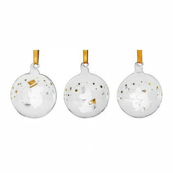 クリスマスオーナメントクリスマスオーナメントです。サイズ各約φ70mm個装サイズ：24.0×10.0×10.0cm重量個装重量：300g素材・材質ガラス、サテンリボン仕様(C)Moomin Characters TM生産国中国fk094igrjs