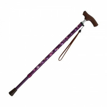 杖介援隊がオススメするファッショナブルステッキです。サイズ長さ約65.5〜85.5cm(11段階)、グリップ長さ:約11.5cm、ゴムチップ底径:約2.9cm個装サイズ：67.0×15.0×3.0cm重量約250g個装重量：240g素材・材...