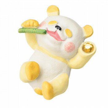 見ているだけで思わずにっこり☆キュートなパンダの置物♪かわいらしい表情としぐさで和ませてくれる、カラフルなパンダの置物です。デスク周辺や玄関、リビングなどを明るく演出してくれます。サイズ(約)W7×L6.5×H5cm個装サイズ：7.3×8....