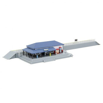 鉄道プラモデルにおすすめのアイテム。S048-1 対向式ホームセット(別売)と組み合わせることで、プラットホーム長を延長することができます。※Zゲージ(1/220スケール)規格製品です。サイズ駅舎:W11.0×D8.1×H3.0cm、ホーム...