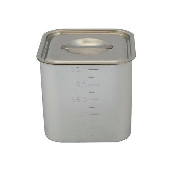 おすすめ世界的な食品機器の衛生基準を満たしたNSF認証品です。HACCPに基づく衛生管理に最適です。縁部(フランジ)はカールがなく、サニタリー性に優れています。内側は計量に便利な目盛付きです。耐久性と耐食性に優れたステンレス製です。サイズ内...