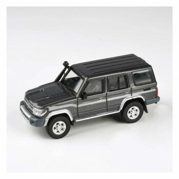 トヨタランドクルーザー模型PARAGONのトヨタランドクルーザーLC76・2014GraphiteグレーLHD模型です。サイズ個装サイズ：5.5×12.0×4.5cm重量個装重量：110g素材・材質ダイキャスト他仕様スケール:1/64生産国...