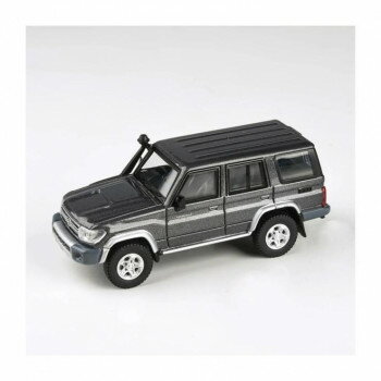 トヨタランドクルーザー模型PARAGONのトヨタランドクルーザーLC76・2014GraphiteグレーRHD模型です。サイズ個装サイズ：5.5×12.0×4.5cm重量個装重量：110g素材・材質ダイキャスト他仕様スケール:1/64生産国...