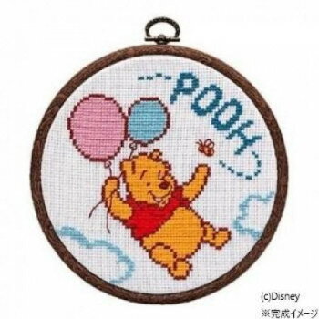 Winnie　the　Pooh人気キャラクターのプーさんのキット。技法はクロスステッチ。技術レベルは初級〜中級者向。※こちらはししゅうキットです。完成品ではありません。※写真の色等についてはご利用のパソコンの環境により若干現物と異なる場合が...