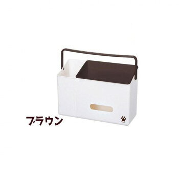 ペットグッズをまとめて収納できるバスケット♪多種多様なペットグッズをまとめて収納できるバスケット。厚み3cm以内の木枠やペット用の柵に掛けられるので必要な時にすぐに取り出せます。整頓しやすいように区切りがあり、ティッシュペーパーもセット可能...