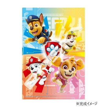 おすすめ108ラージピースにパウ・パトロールが登場!チェイス、マーシャル、スカイ、ラブルたちが飛び出してくるような、男の子も女の子も楽しめるパズルイラストになっています。※このジグソーは108ピースですが、組み上がりは300ピースサイズ(2...