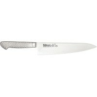 プロの理想の切れ味と使い易さを追求した造り。万能庖丁として使用されています。ステンレスモナカ構造により軽く、刀身とハンドルはすき間がないので衛生的に使用できます。サイズ個装サイズ：36×6×2cm重量個装重量：250g素材・材質刀身:モリブ...