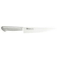 プロの理想の切れ味と使い易さを追求した造り。肉の筋取りや大きな肉のブロックの切り分けなどに用います。肉の薄切りにも使える庖丁です。サイズ個装サイズ：39×5×2cm重量個装重量：220g素材・材質刀身:モリブデン・バナジウム鋼ハンドル:18...