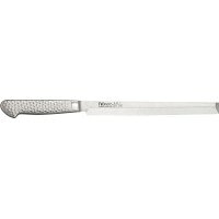 プロの理想の切れ味と使い易さを追求した造り。刃が直線的で先端を平らに切落としたような形状の関東型の刺身庖丁です。サイズ個装サイズ：39×5×2cm重量個装重量：250g素材・材質刀身:モリブデン・バナジウム鋼ハンドル:18-8ステンレス鋼仕...