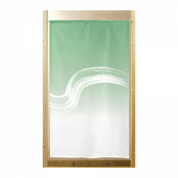 お店・お部屋のインテリアや、お土産・贈り物に!市松模様が入っている程よい透け感が特徴の生地です。軽くて柔らかく、圧迫感が少ないのれんに仕上がります。ハサミで切ってもほつれないカットラインが真ん中にありますので、お好みで切ってご利用ください。...