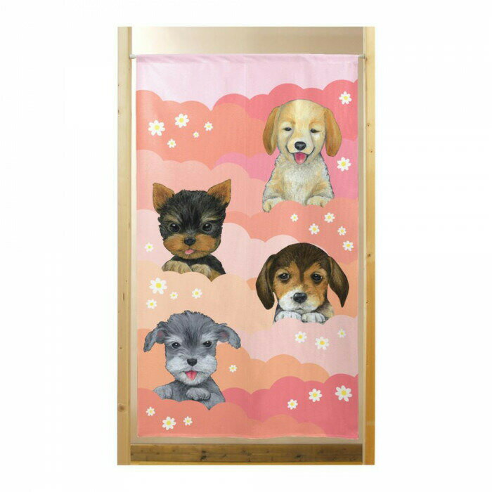 お店・お部屋のインテリアや、お土産・贈り物に!市松模様が入っている程よい透け感が特徴の生地です。軽くて柔らかく、圧迫感が少ないのれんに仕上がります。ハサミで切ってもほつれないカットラインが真ん中にありますので、お好みで切ってご利用ください。...