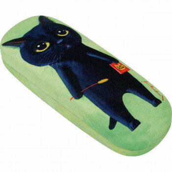 ねこのネガネケース大切なメガネをおしゃれにコンパクトに収納できるメガネケースです。サイズW16×D6×H4cm個装サイズ：16.5×6.5×4.5cm重量(約)95g個装重量：195g素材・材質ポリエステルスチール付属品メガネ拭き×1白箱×...