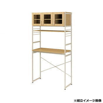 大型レンジ対応のキッチンラックレンジ、炊飯、食器類などを、ゴミ箱上のスペースを利用してまとめて収納できる便利なキッチンラックです。サイズW935×D450×H1800mm個装サイズ：11×101×42cm重量個装重量：15000g素材・材質...