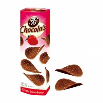甘〜いストロベリーフレーバーのミルクチョコレート。ライスパフを混ぜ込むことで、サクサクとしたより軽い食感を生み出したクリスピータイプのチョコチップスです。※日祝の納品不可、日祝の着日指定もお受けできかねます。サイズ個装サイズ：38×15×2...