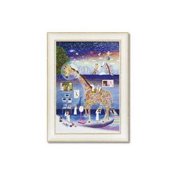 おすすめ絵と額がセットになった商品です。サイズ外寸:W44×H59cm個装サイズ：3.0×61.0×46.0cm重量約1.1kg個装重量：1480g素材・材質樹脂フレーム仕様絵の表面:特殊ゲル・ラメ加工生産国日本fk094igrjs