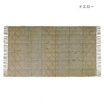 おすすめブロックプリントとストーンウォッシュ(石を擦り付けて風合いを出す洗い加工)による、手仕事のざっくりとした味わいを纏ったファブリック。サイズ約90×150cm個装サイズ：2×80×47cm重量個装重量：1300g素材・材質本体:綿10...